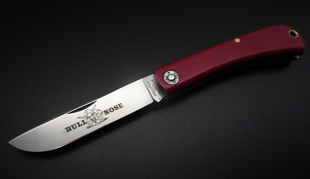 Great Eastern Cutlery #71 Bullnose Red Linen Micarta GEC 715121