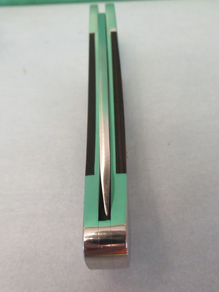 Buck Duke, English Script Stamp, Rosewood Handles ,Pre Date Code Model #500