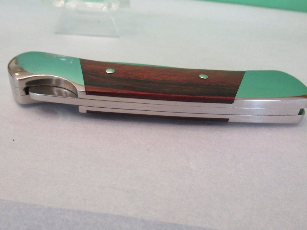 Buck Duke, English Script Stamp, Rosewood Handles ,Pre Date Code Model #500