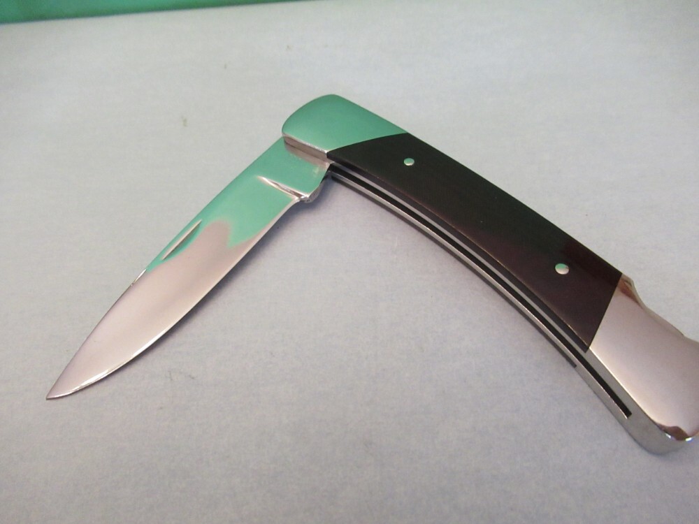 Buck Micarta Handle Pre Date Code English Script Stamp Model # 501