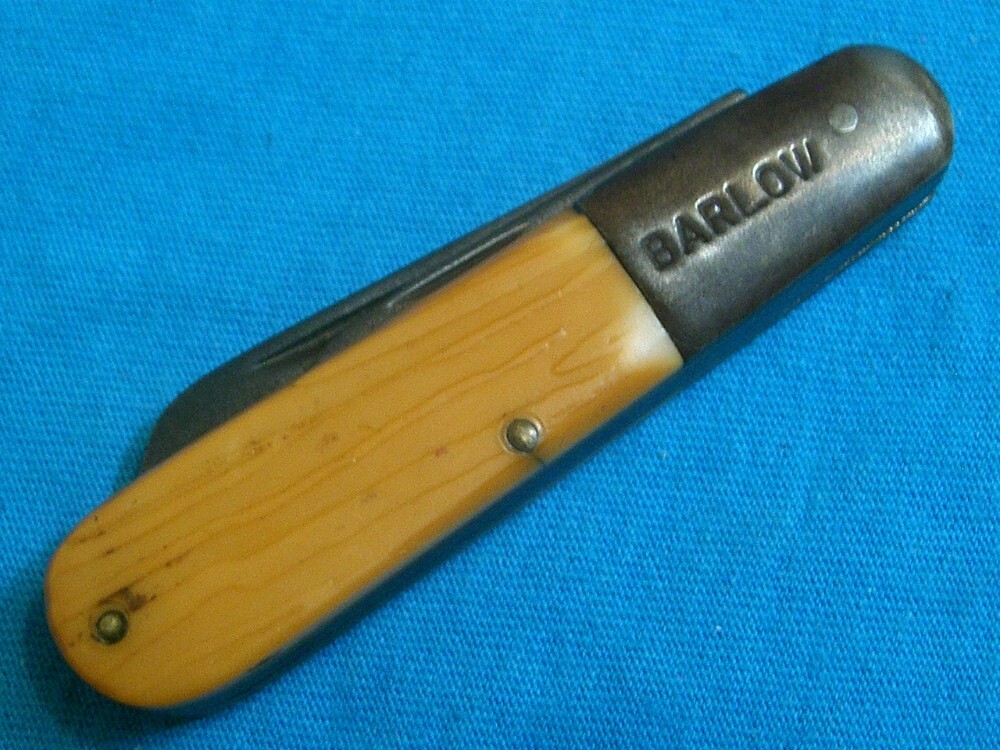 VINTAGE KUTMASTER UTICA NY USA BARLOW BAREHEAD FOLDING POCKET PEN KNIFE ...