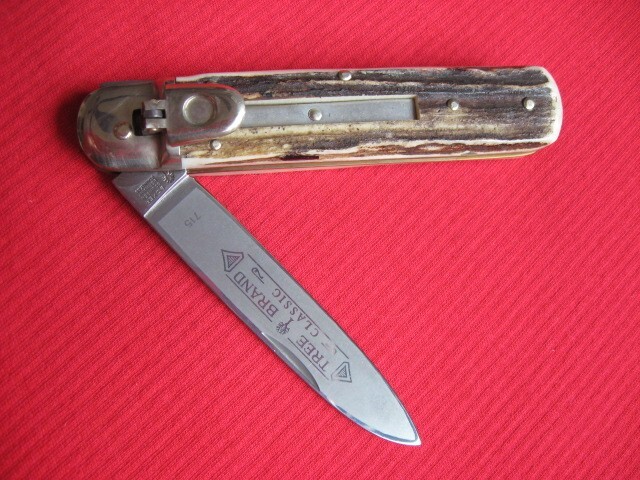 Vintage German Boker 715 Leverlock Knife Stag - New in Box