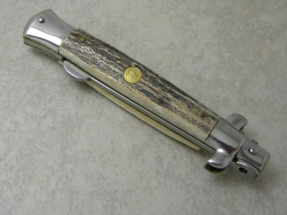Kissing Crane KC48 Rostfrei Solingen Germany Stag Stiletto Knife NIB