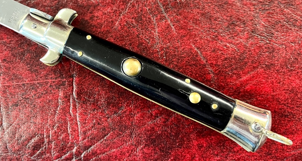 Rare Rizzuto Estileto Milano Fixed Guard Picklock Switchblade Knife