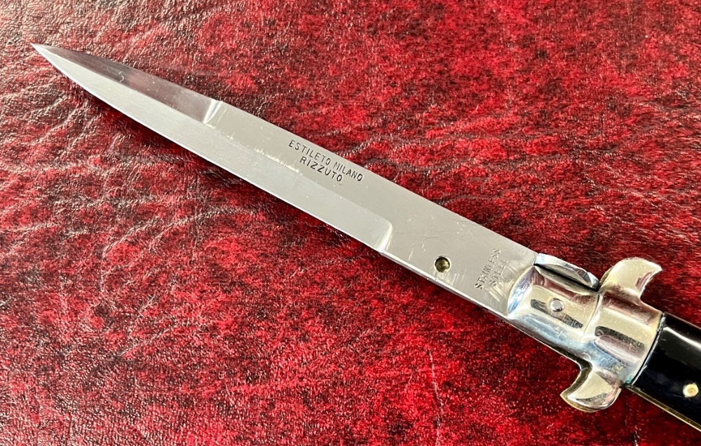 Rare Rizzuto Estileto Milano Fixed Guard Picklock Switchblade Knife