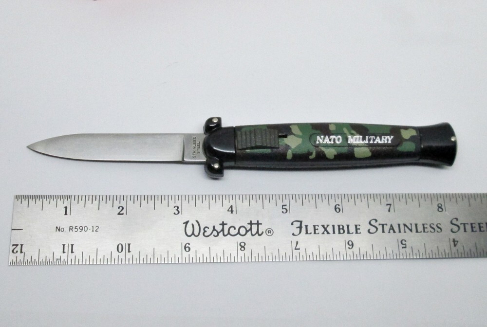 Lot of (2) Vintage NOS OTF SUPER AUTOMATIC SPRINGER Knife Nato Military ...