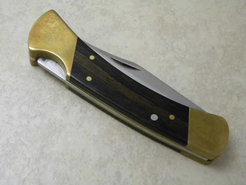 Craftsman USA 95078 A.C.A. Edge Wood Lockback Knife in Pouch