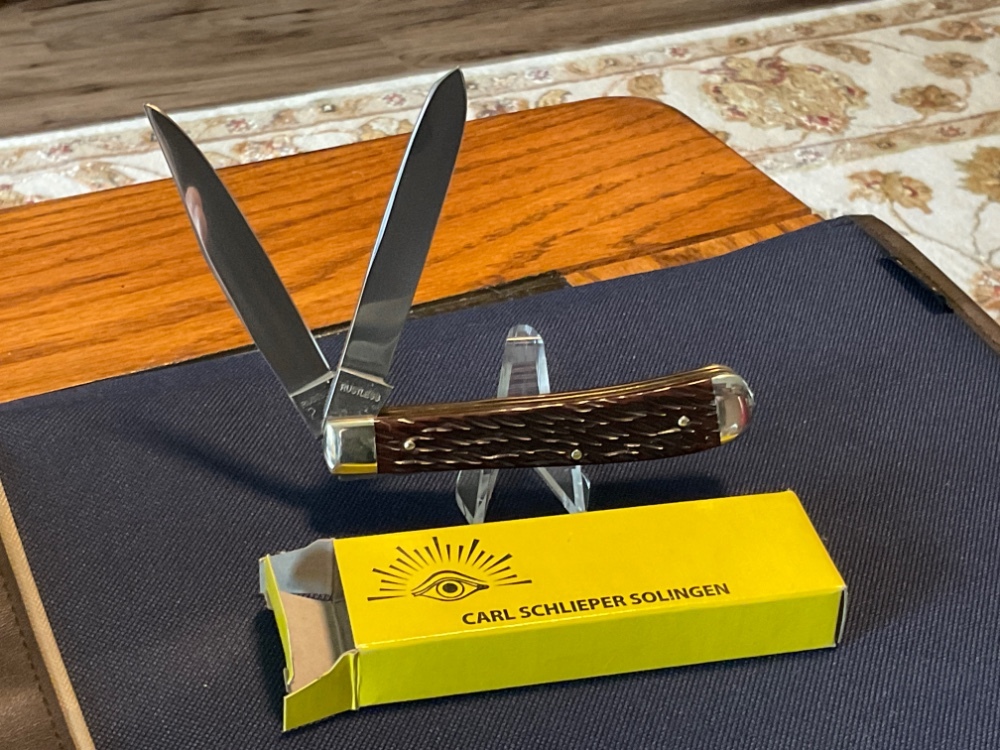 German Eye Carl Schlieper 2-Blade Trapper Pocket Knife Rare & excellent ...