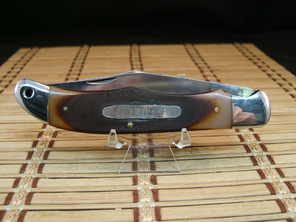 SCHRADE OLD TIMER 125OT MUSTANG U.S.A. MADE VINTAGE UNUSED OLDER HIGH ...