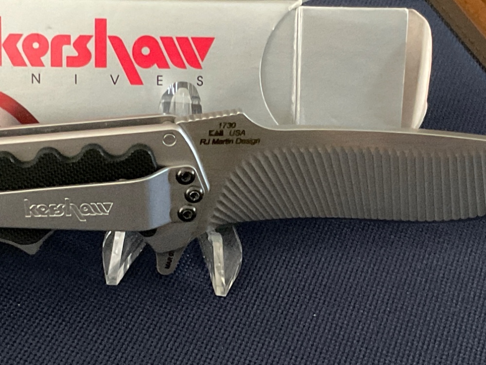 Kershaw 1730 Groove Liner Lock Knife 3.5" Satin [Rare Mint] RJ MARTIN ...