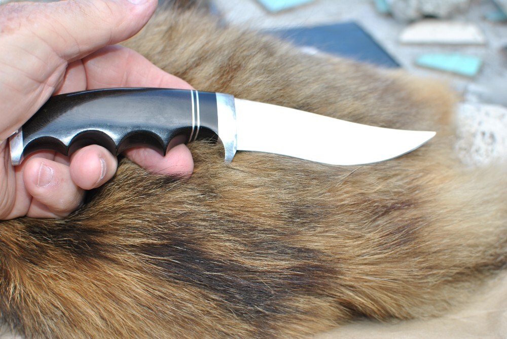 Stockdale Recurve Finger Groove Hunter Mint 8 1/2" OAL Black Micarta ...