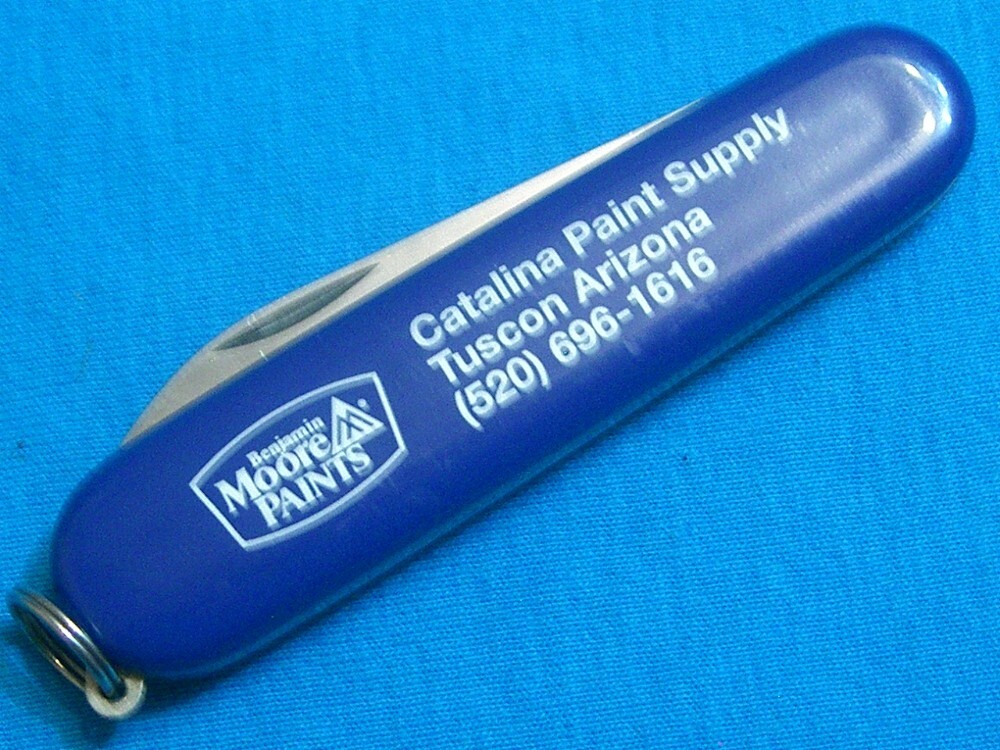 BANTAM BLUE CELLIDOR 84MM VICTORINOX SWISS ARMY SAK FOLDING POCKET CAMP ...