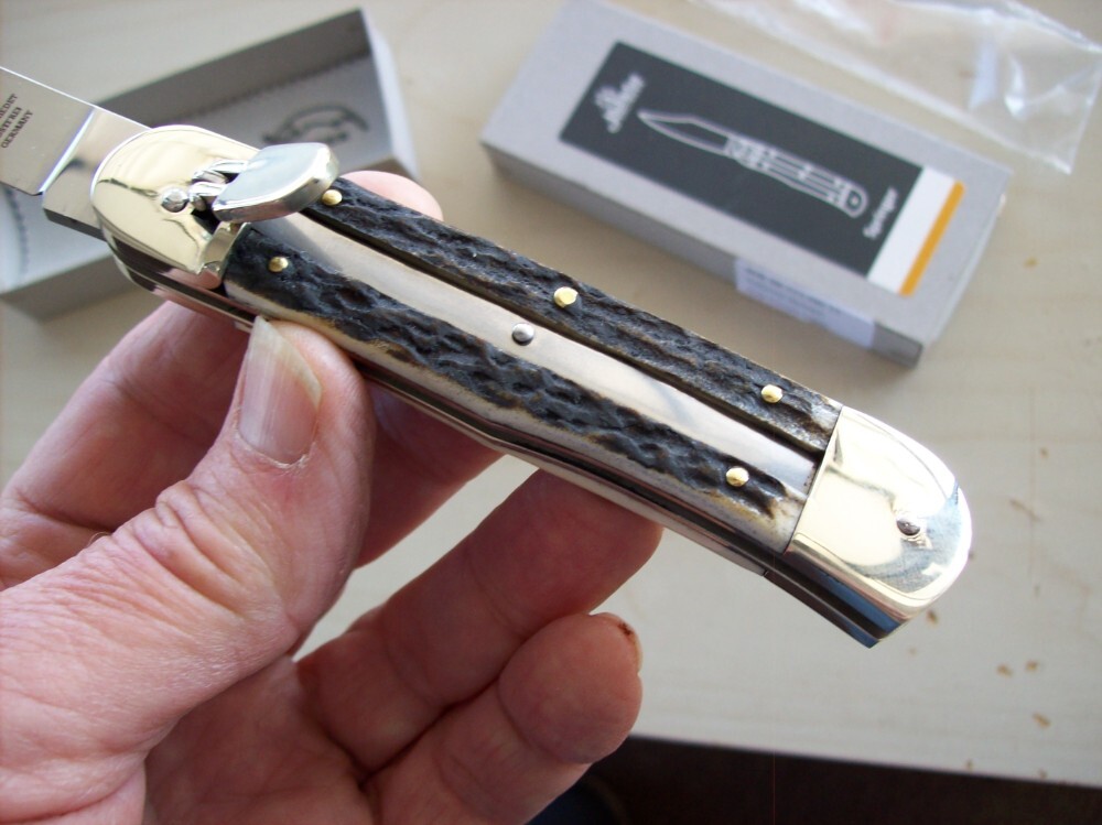 Hubertus Knife Solingen, Germany Large Size 11 Spear-Point Blade ...