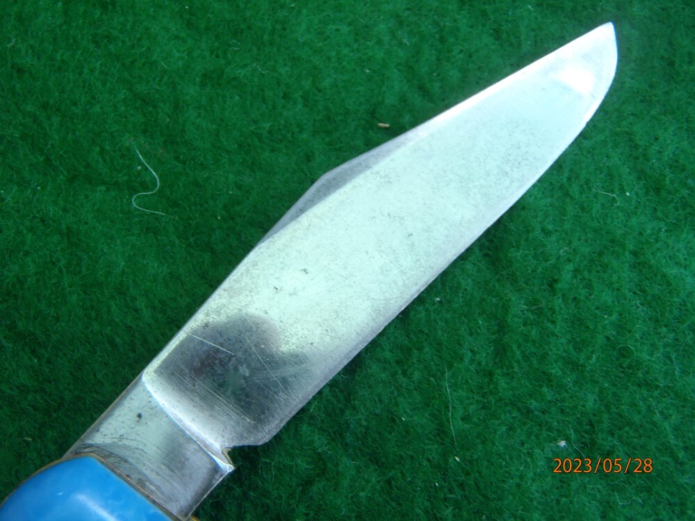 Shur-Snap Colonial Switchblade Large 4" Blue Swirl handle