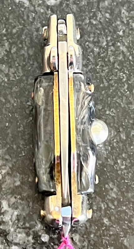 Miniature Switchblade Knife, Made In Italy, Vertical INOX Mark, Older ...