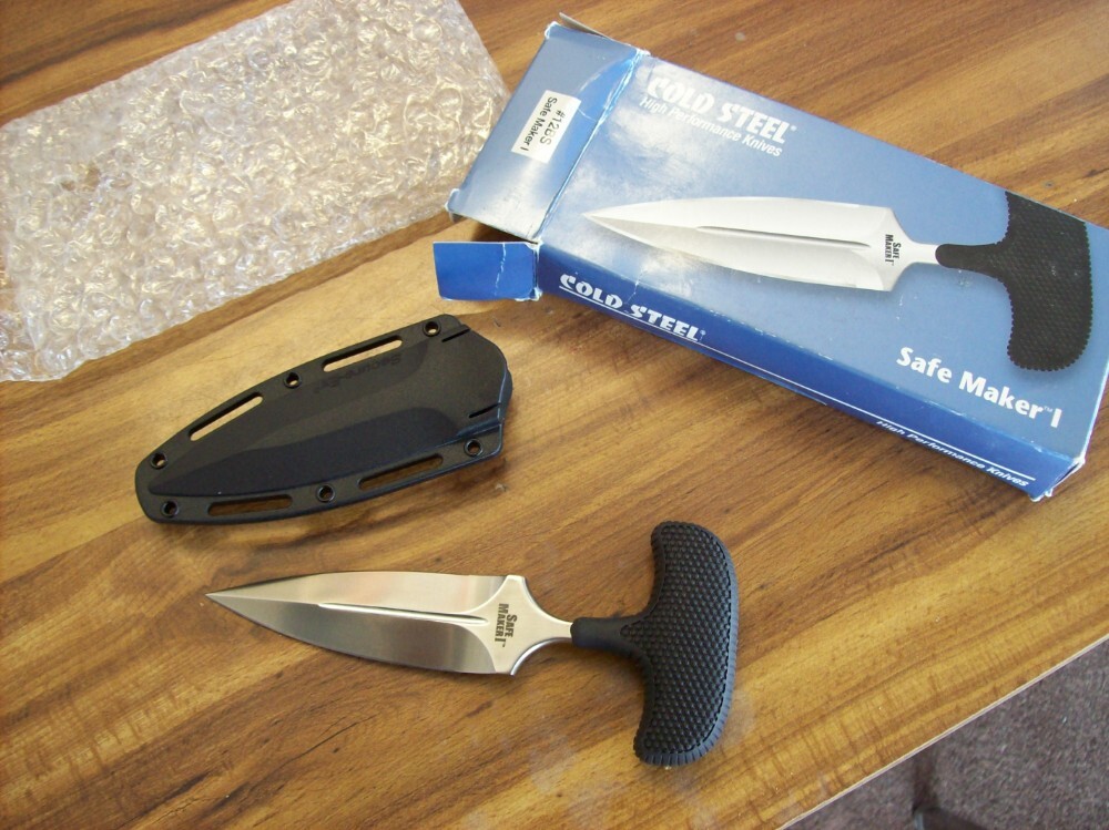 Cold Steel Push Dagger Safe Maker l Model # 12BS Japan UNUSED W/Box ...