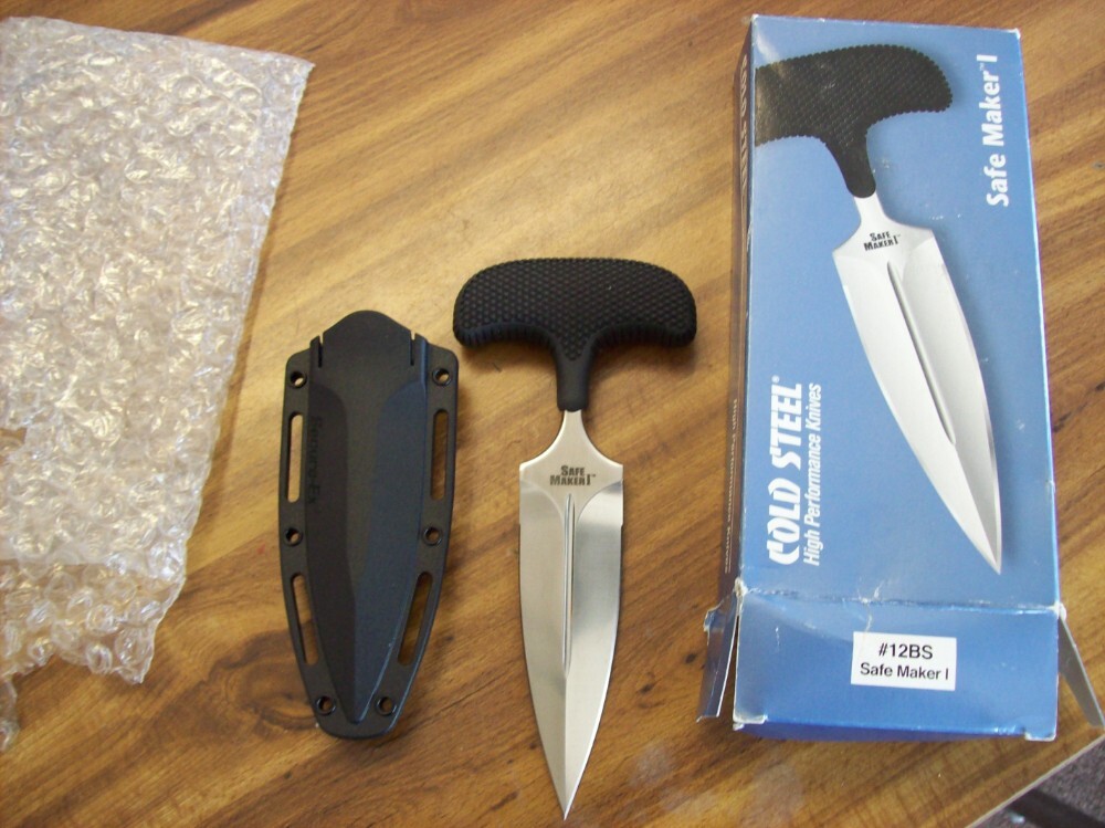 Cold Steel Push Dagger Safe Maker l Model # 12BS Japan UNUSED W/Box ...