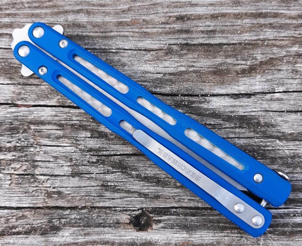 Benchmade 51 Morpho Bali-song rare blue handles excellent!