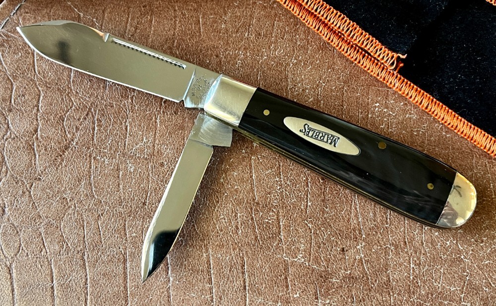 Marbles MSA English Jack Knife, Buffalo Horn Handle, USA Made In 2001 ...