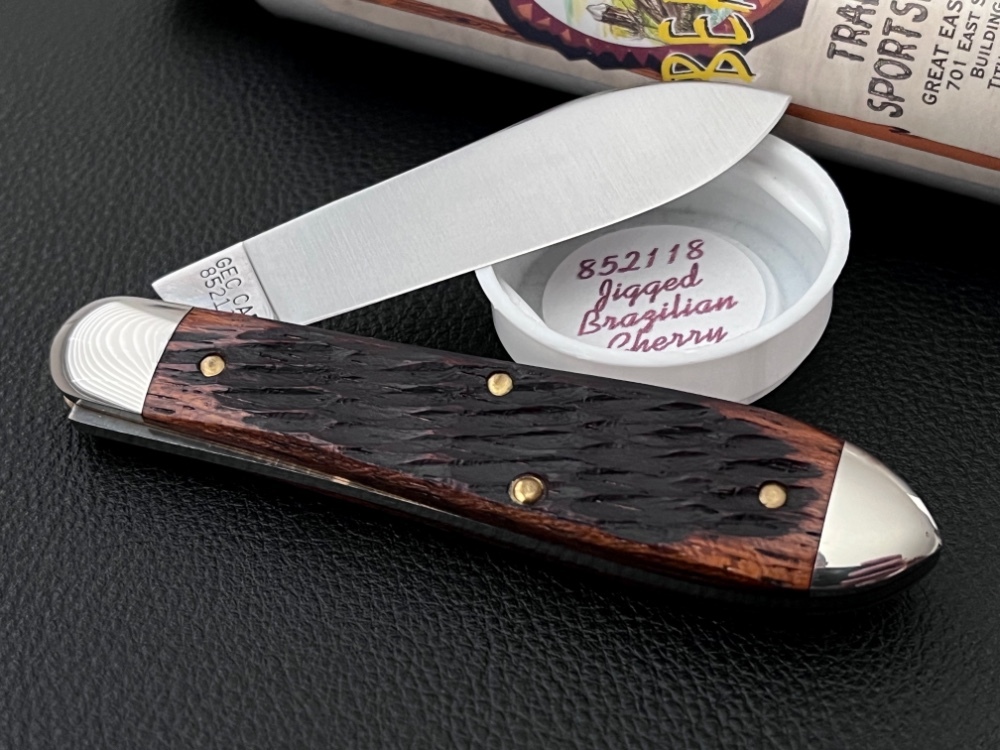 Great Eastern Cutlery GEC 852118 Jigged Brazilian Cherry Wood Bulletend ...