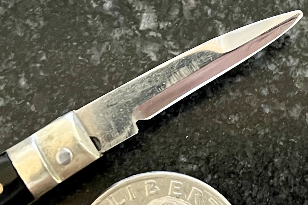 Rare Miniature Deerfoot Lever Lock Switchblade Keychain Knife, Made In ...