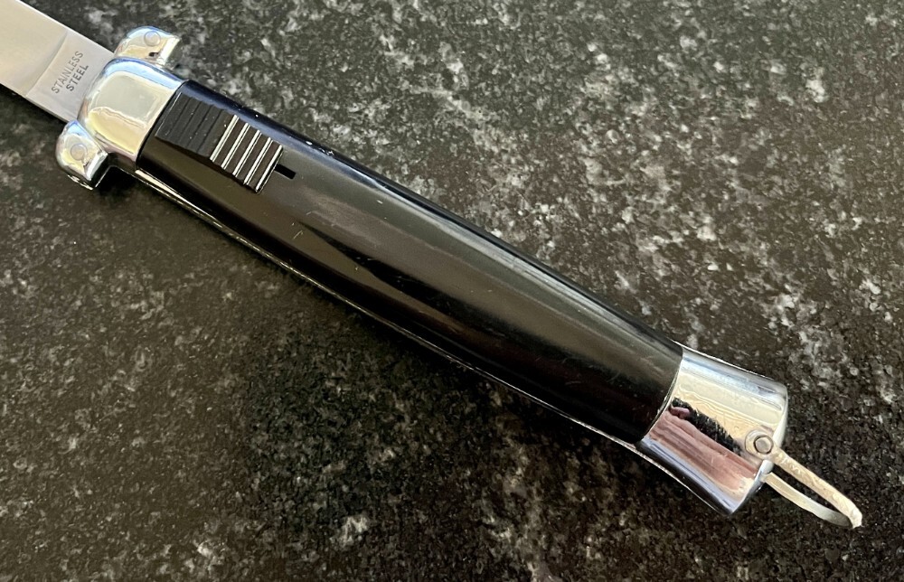 Rare Vintage Out The Front (OTF) Switchblade, Japan Mark and Bale, Unused