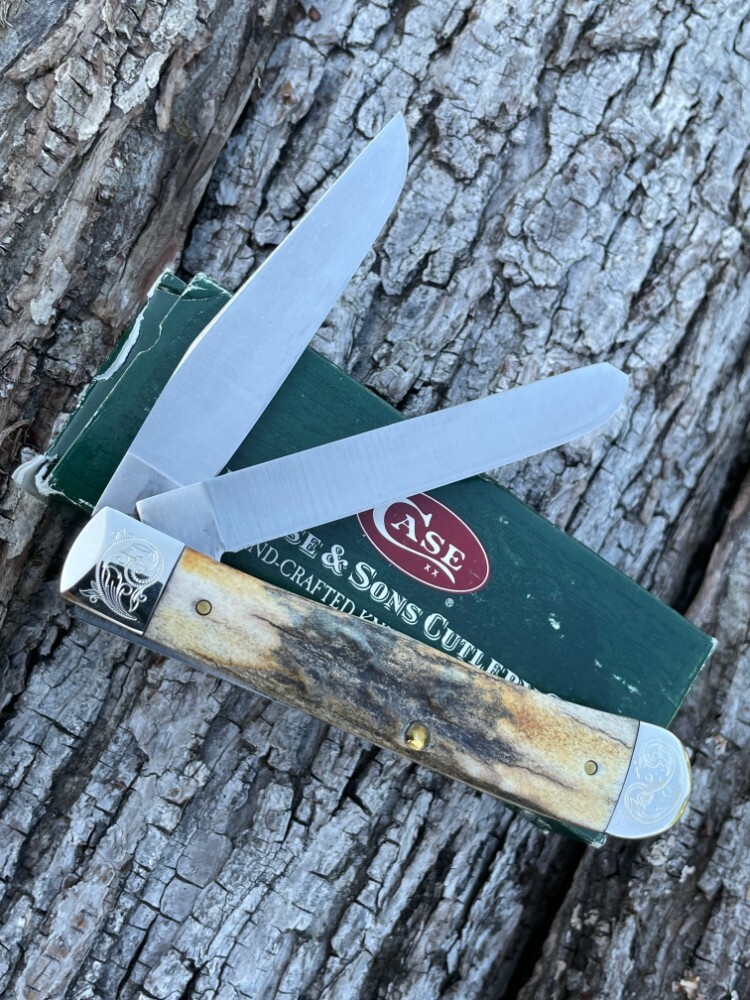 CASE XX ** 2007 SFO STAG RAZOR EDGE SCROLLED TRAPPER
