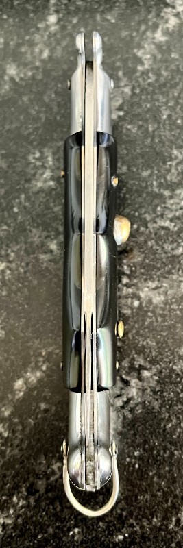 Rare Rizzuto Estileto Milano Finger Groove and Fixed Guard Switchblade ...