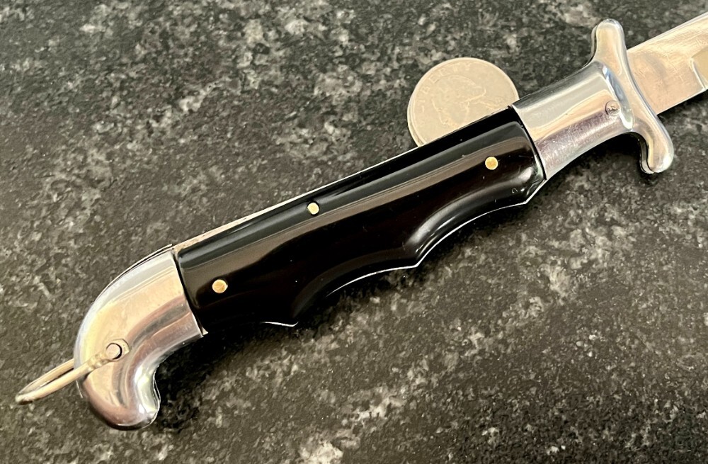 Rare Rizzuto Estileto Milano Finger Groove and Fixed Guard Switchblade ...