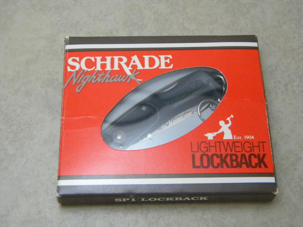 Schrade USA SP1 Nighthawk Lightweight Lockback Knife in Box