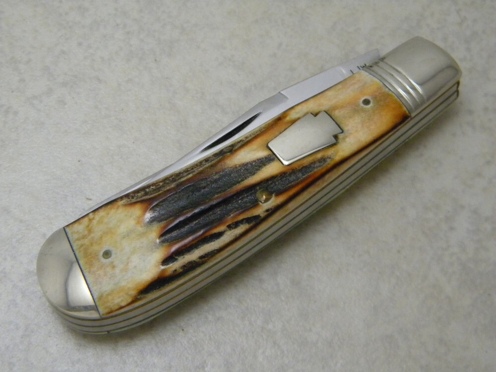Schatt & Morgan Titusville (Queen Steel) Stag Jumbo Trapper Knife NIB