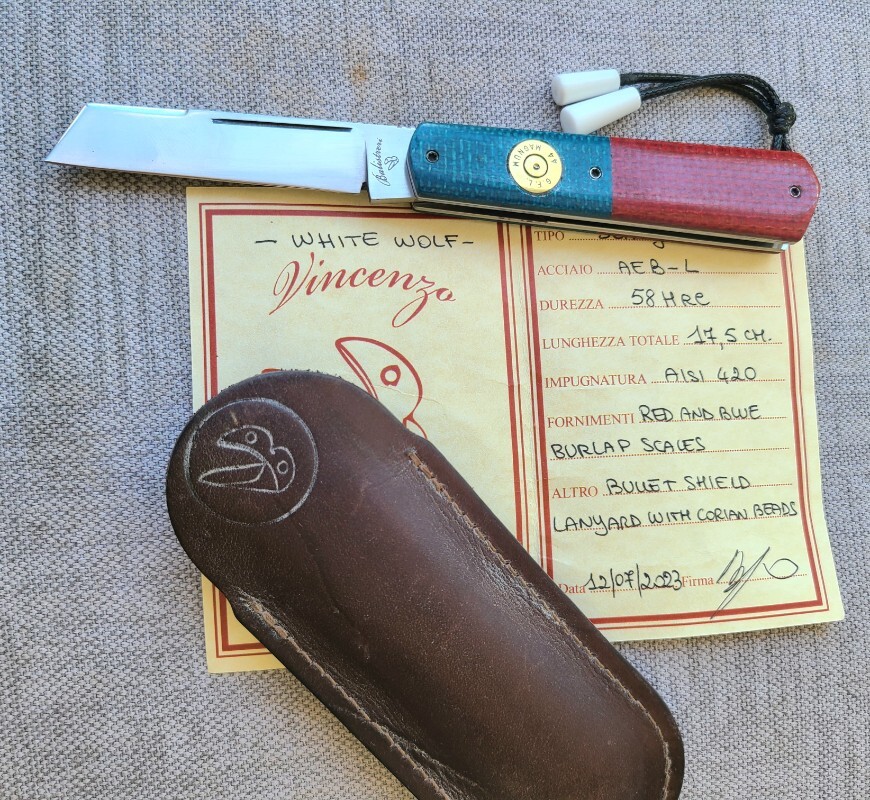 Vincenzo Balistreri 44 Magnum White Wolf..44 shield..red/white/blue ...