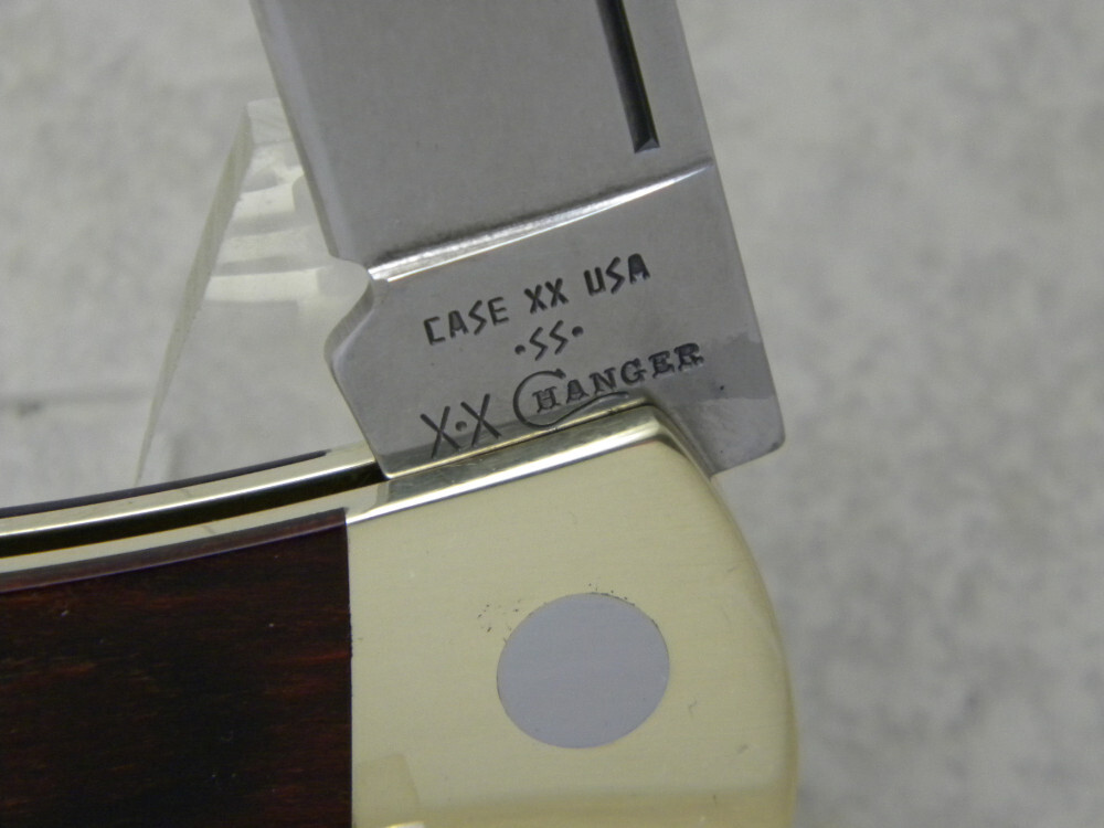 Case XX USA 1988 Wood Changer Lockback Knife NIB w/Pouch