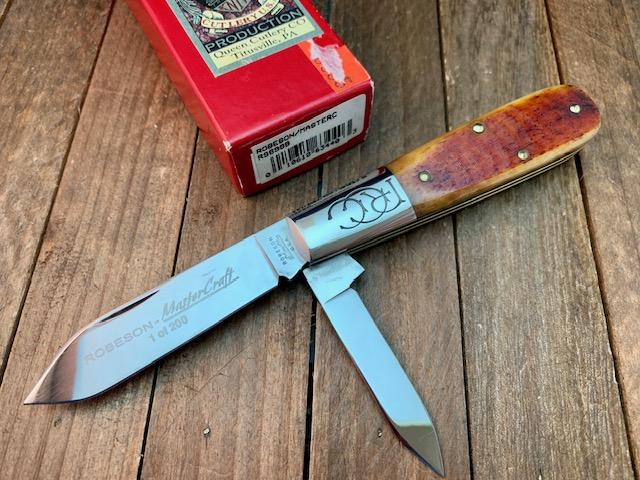 Robeson by Queen Barlow Amber Saw Cut Jigged Bone 1 of 200