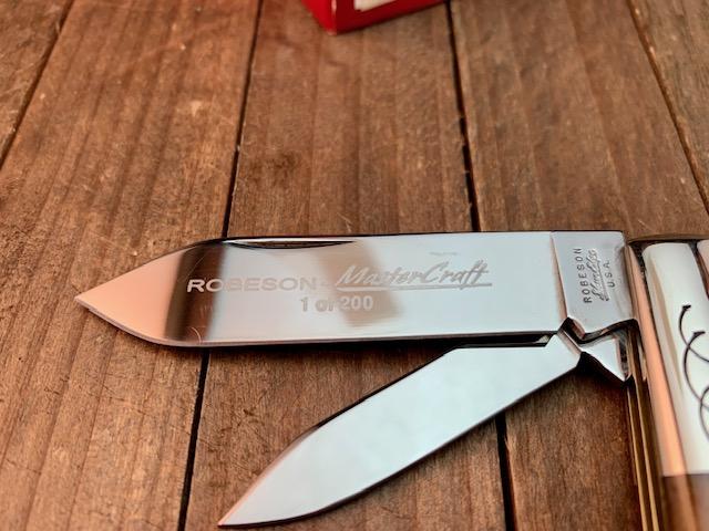 Robeson by Queen Barlow Amber Saw Cut Jigged Bone 1 of 200