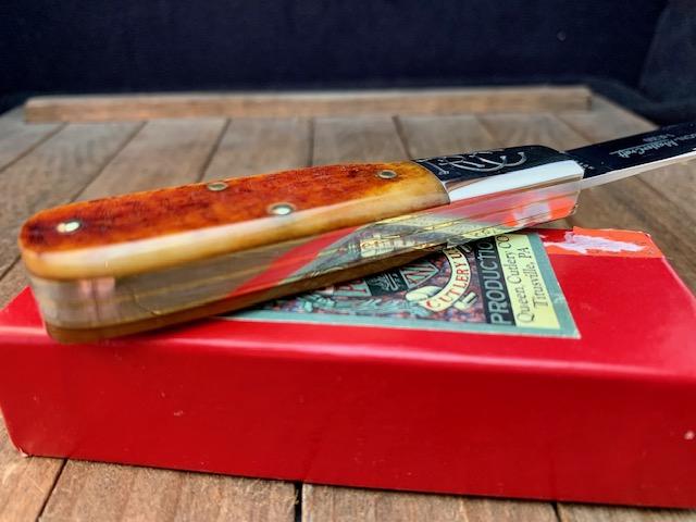 Robeson by Queen Barlow Amber Saw Cut Jigged Bone 1 of 200