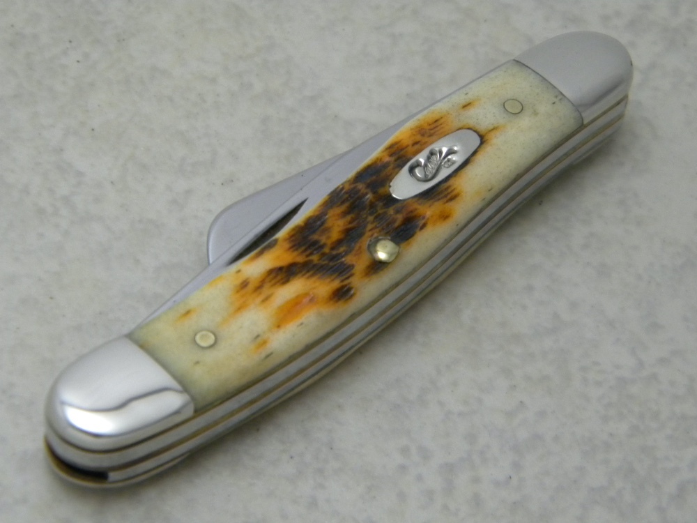 Case XX USA 2012 Bone 6318PU CV Punch Blade Stockman Knife