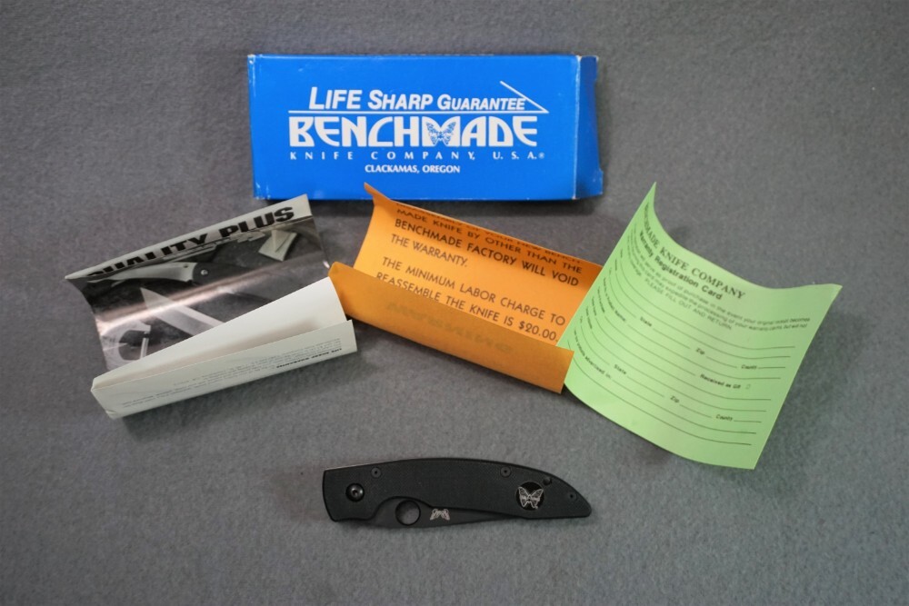 RARE BENCHMADE 812 SBT MINI AFCK ATS-34 COMBO BLADE FOLDING KNIFE IOB!