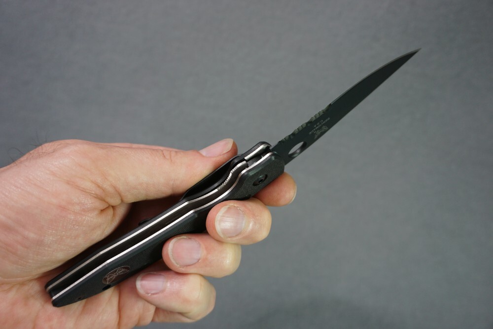 RARE BENCHMADE 812 SBT MINI AFCK ATS-34 COMBO BLADE FOLDING KNIFE IOB!