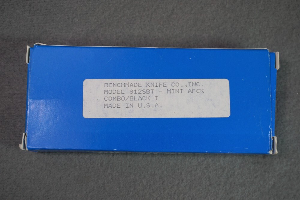 RARE BENCHMADE 812 SBT MINI AFCK ATS-34 COMBO BLADE FOLDING KNIFE IOB!