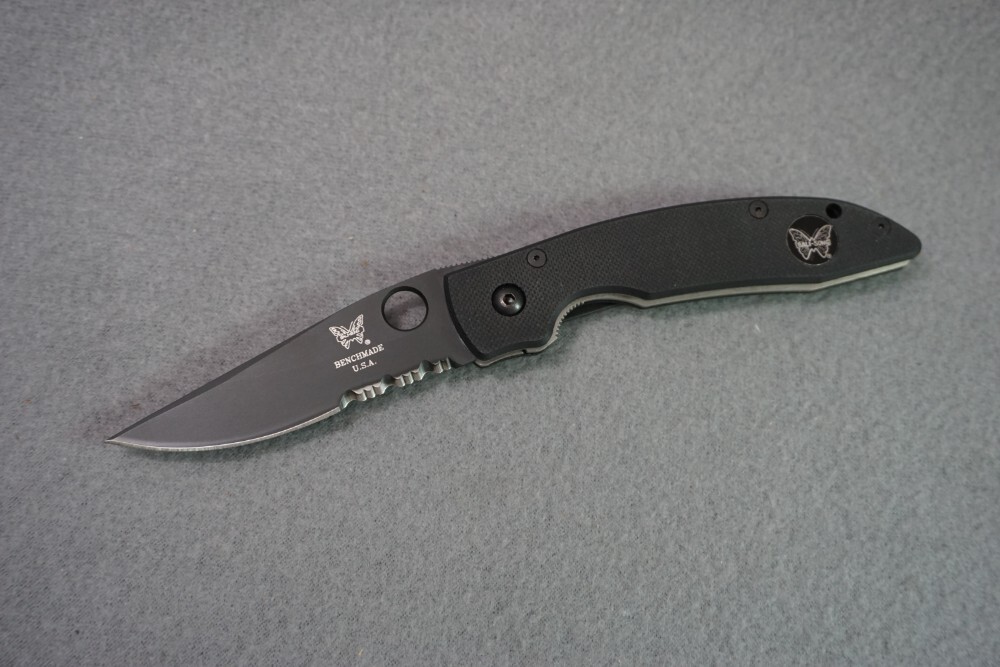 RARE BENCHMADE 812 SBT MINI AFCK ATS-34 COMBO BLADE FOLDING KNIFE IOB!