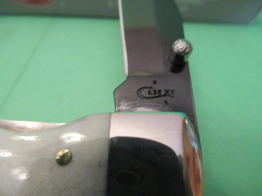 Case XX 2018 Raised Letter Red Shield Natural Bone PVD Blade ...