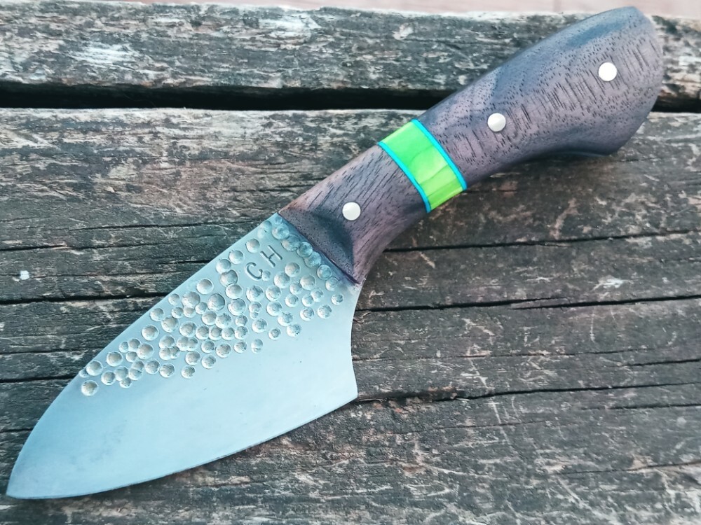 CUSTOM COWHAWK CH HUNTING SKINNING FIXED BLADE SURVIVAL EDC KNIFE ...