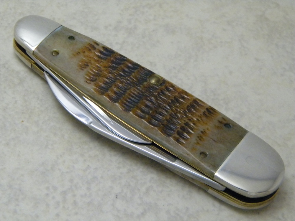 Case USA 1989 NKCA ROG 62070 SS Rogers Bone Large Sleeveboard Club Knife