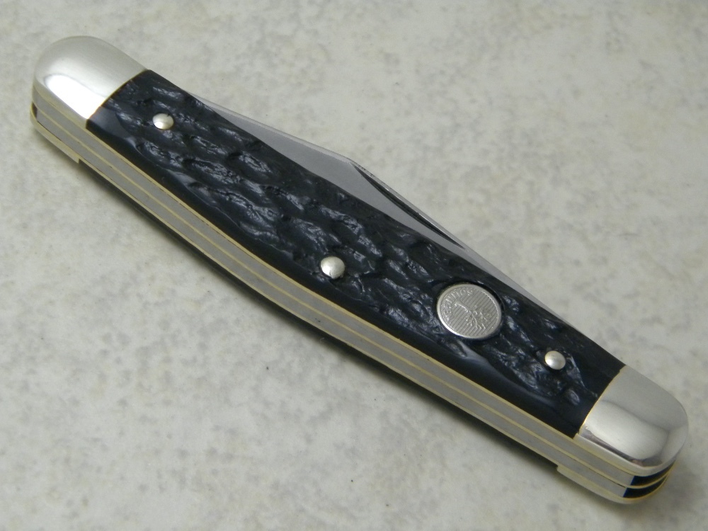 Boker Tree Brand Heinr. Boker & Co Germany Rough Black Stockman Knife