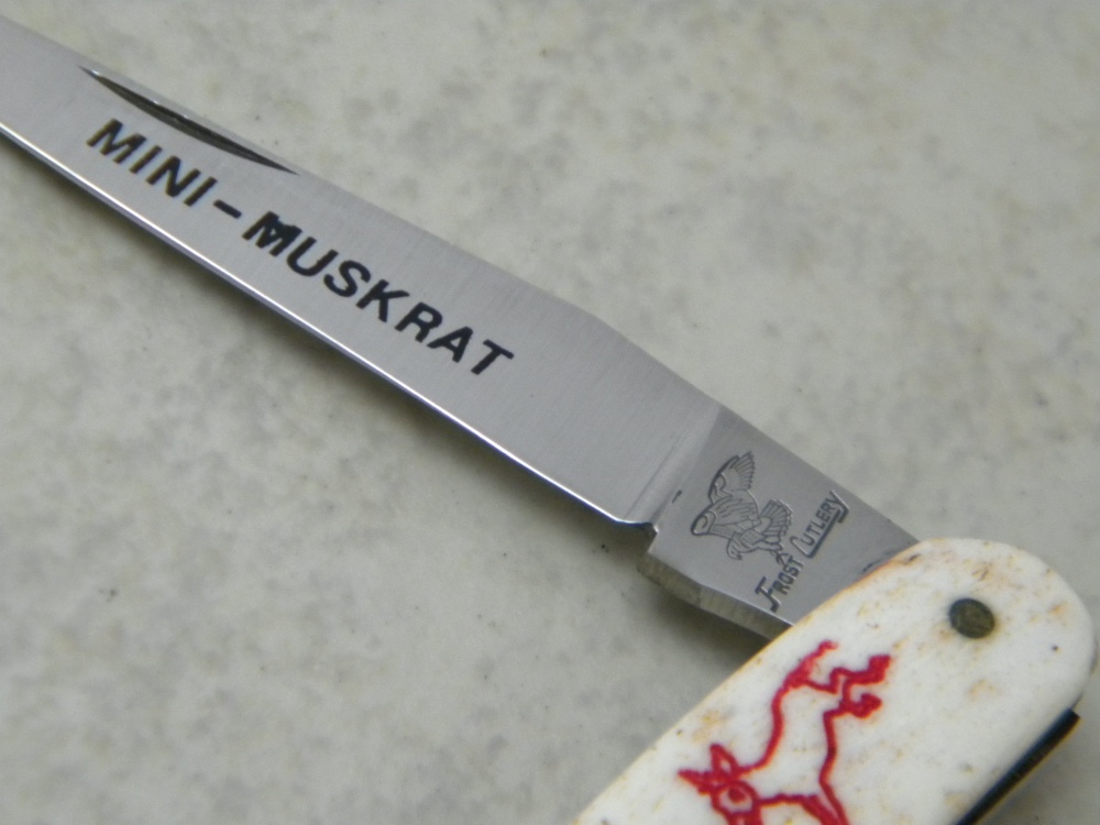 Frost Cutlery Japan Bone Mini Muskrat Knife - Carter-Mondale 1980