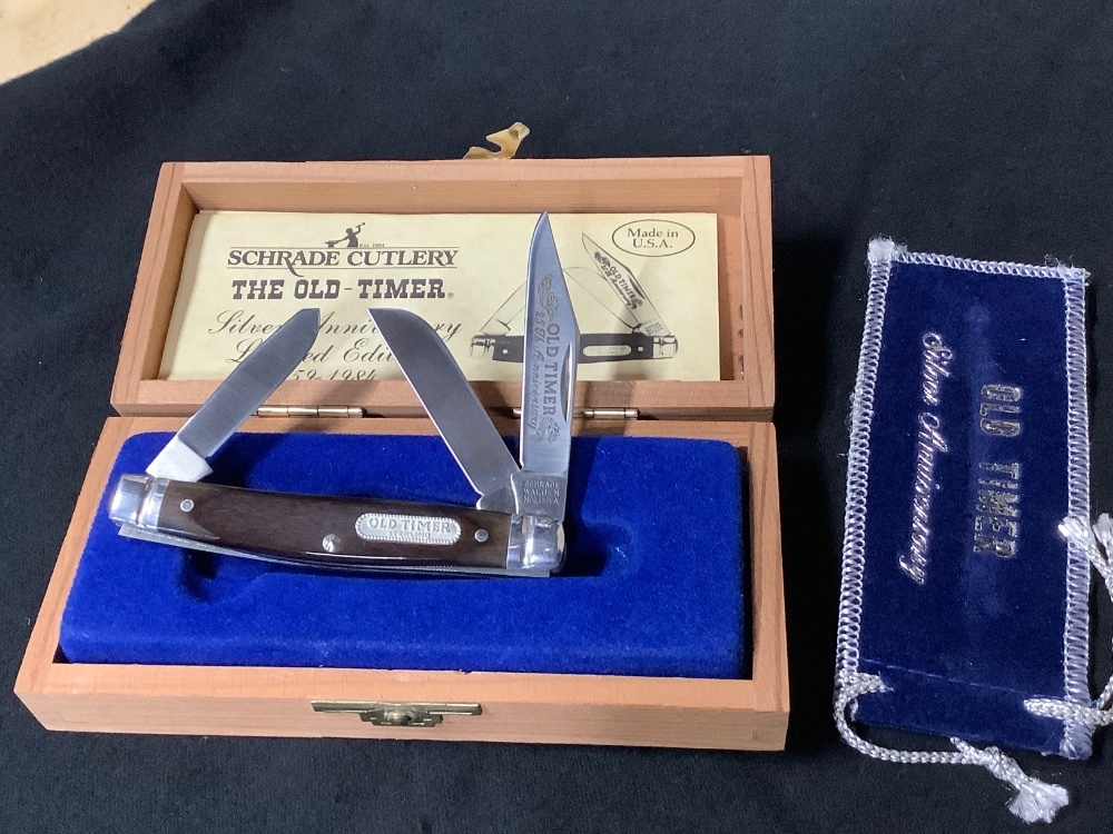 Schrade USA Old Timer 25 anniversary stockman FREE SHIPPING