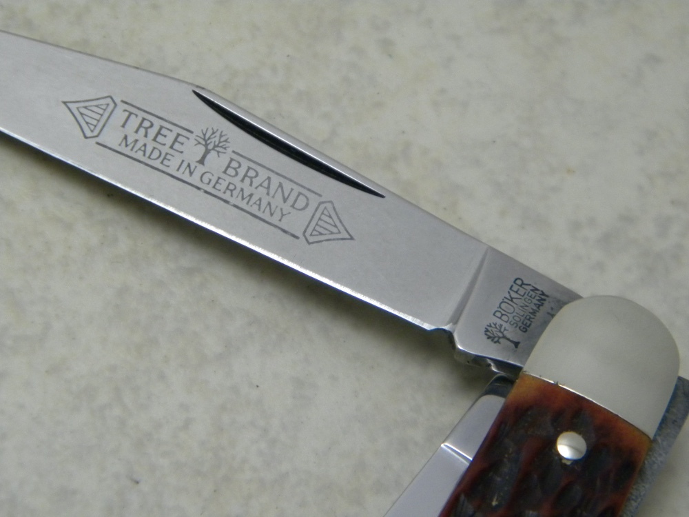 Boker Tree Brand Solingen, Germany 8573 Bone Stockman Knife in Box