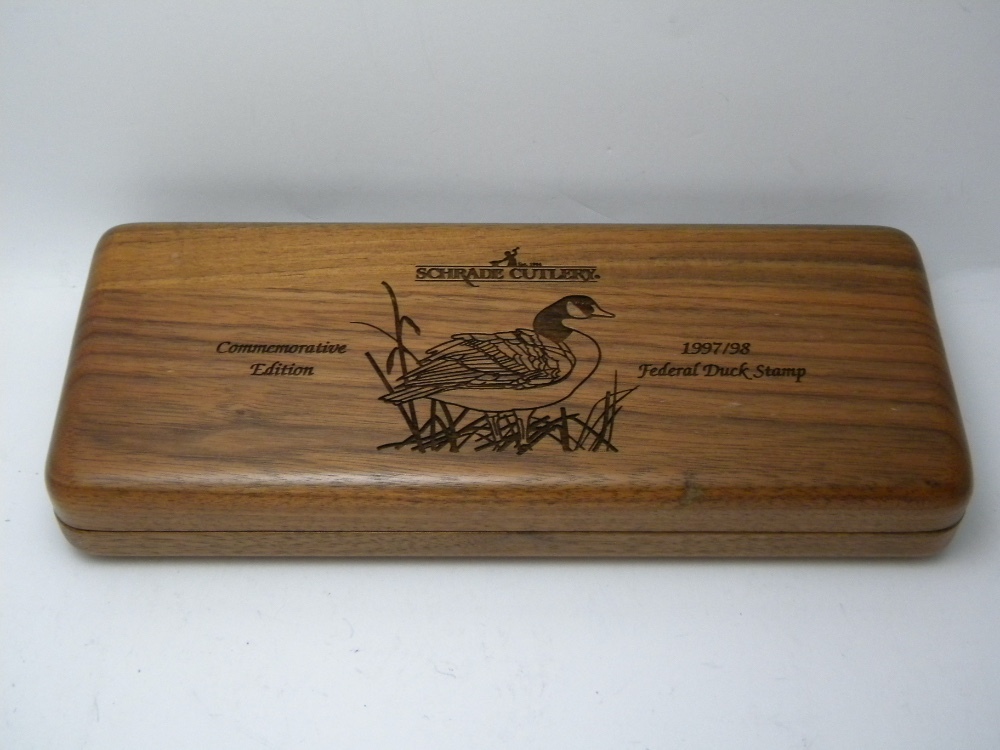 Schrade + USA LTD 1997/98 Federal Duck Stamp Commemorative Fixed Blade ...