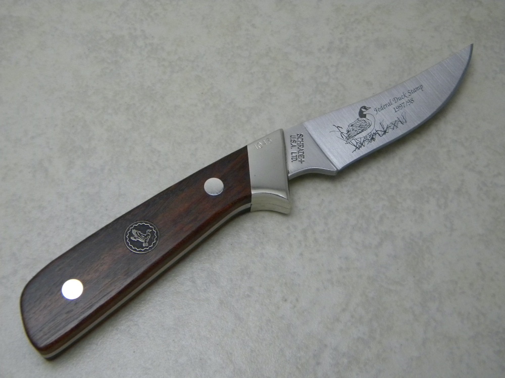 Schrade + USA LTD 1997/98 Federal Duck Stamp Commemorative Fixed Blade ...